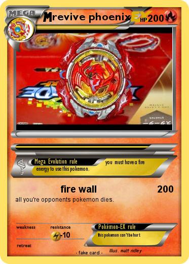 Pokémon revive phoenix - fire wall - My Pokemon Card