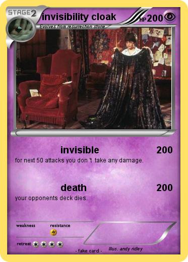 Pokémon invisibility cloak - invisible - My Pokemon Card