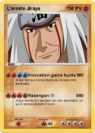 Pokémon L ermite Jiraya - Invocation:gama bunta 9 - Ma carte Pokémon