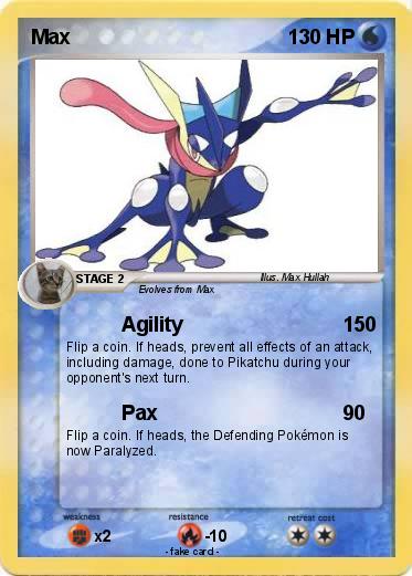 Pokémon Max 1481 1481 - Agility - My Pokemon Card