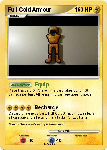 Pokémon Full Gold Armour - Equip - My Pokemon Card