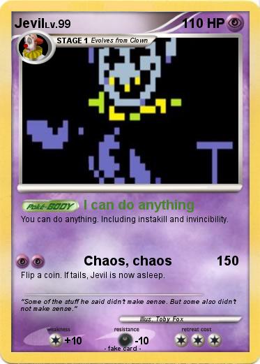 Pokémon Jevil 22 22 - I can do anything - My Pokemon Card