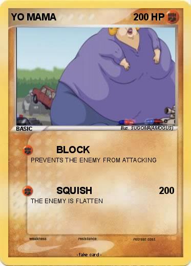 Pokémon YO MAMA 674 674 - BLOCK - My Pokemon Card