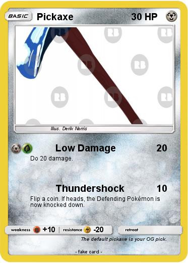 Pokémon Pickaxe 20 20 - Low Damage - My Pokemon Card