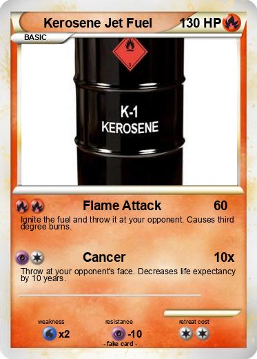 Pokémon Kerosene Jet Fuel - Flame Attack - My Pokemon Card