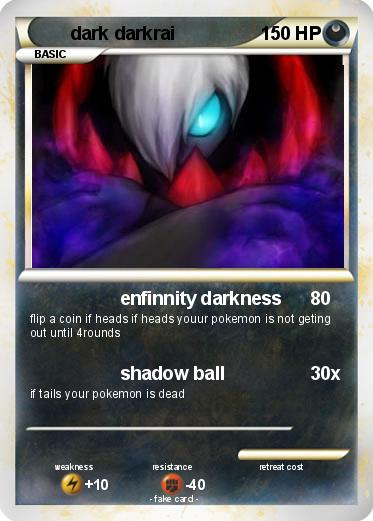 Pokémon dark darkrai lv X - enfinnity darkness - My Pokemon Card
