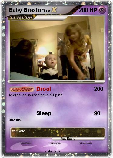 Pokémon Baby Braxton - Drool - My Pokemon Card