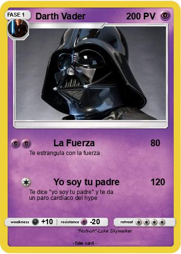 Pokémon Darth Vader 2102 2102 - La Fuerza - Mi carta pokémon