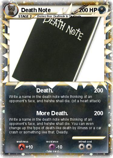 Pokémon Death Note 32 32 - Death. - My Pokemon Card