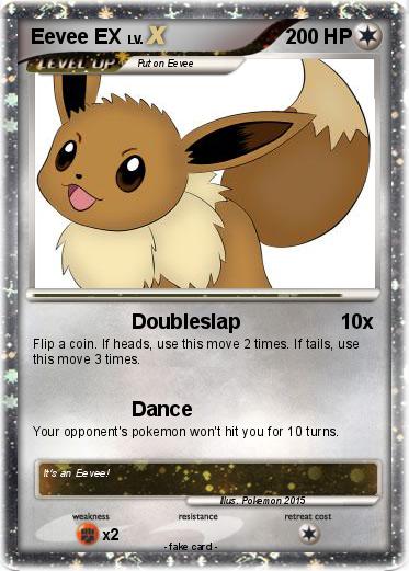 Pokémon Eevee EX 27 27 - Doubleslap - My Pokemon Card