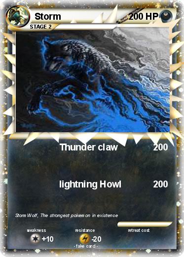 Pokémon Storm 958 958 - Thunder claw - My Pokemon Card