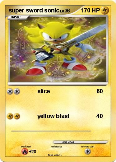 Pokémon super sword sonic 1 1 - slice - My Pokemon Card