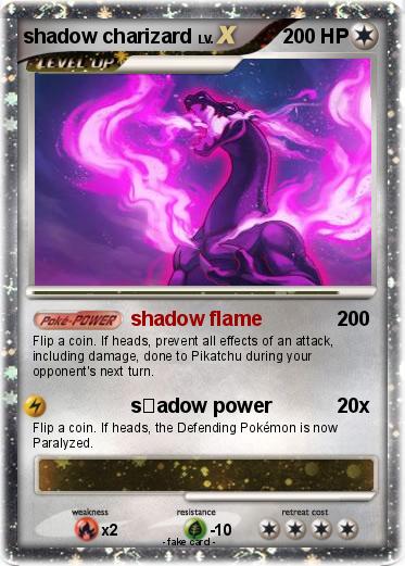 Pokémon shadow charizard 141 141 - shadow flame - My Pokemon Card