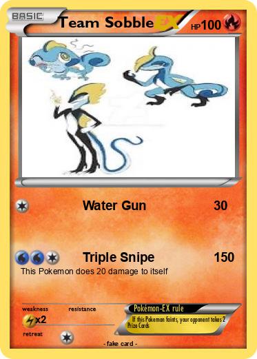 Pokémon Team Sobble - Water Gun - My Pokemon Card