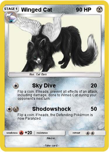 Pokémon Winged Cat 6 6 - Sky Dive - My Pokemon Card