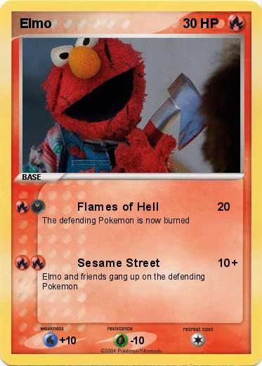Pokémon Elmo 95 95 - Flames of Hell - My Pokemon Card