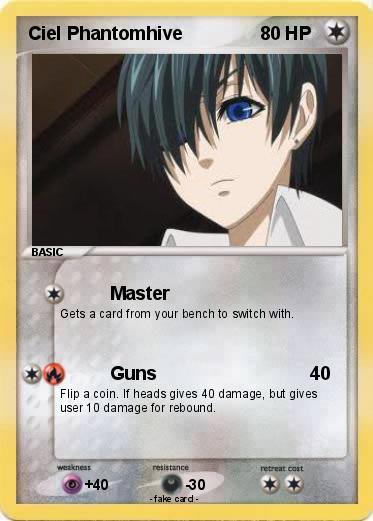 Pokémon Ciel Phantomhive 45 45 - Master - My Pokemon Card