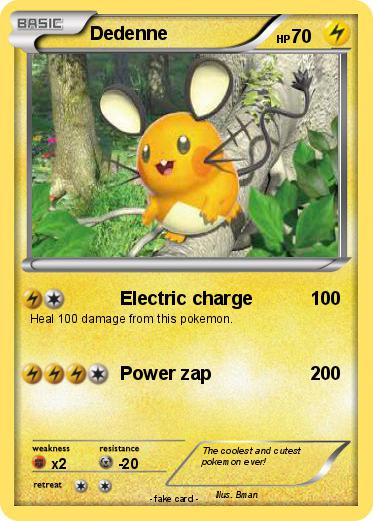 Pokémon Dedenne 210 210 - Electric charge - My Pokemon Card