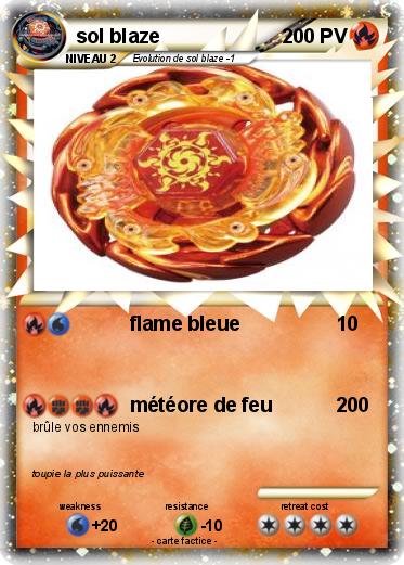 Pokémon sol blaze 20 20 - flame bleue - Ma carte Pokémon