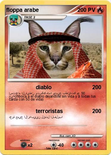 Pokémon floppa arabe - diablo - Mi carta pokémon