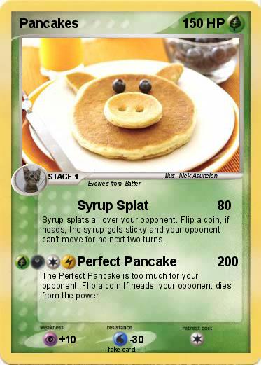 Pokémon Pancakes 52 52 - Syrup Splat - My Pokemon Card