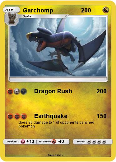 Pokémon Garchomp 862 862 - Dragon Rush - My Pokemon Card