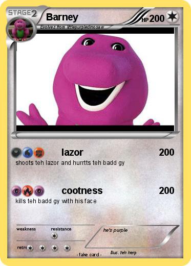 Pokémon Barney 522 522 - lazor - My Pokemon Card