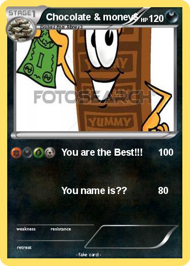 Pokémon Chocolate money - You are the Best!!! - My Pokemon Card