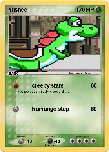 Pokémon Yushee 2 2 - creepy stare - My Pokemon Card
