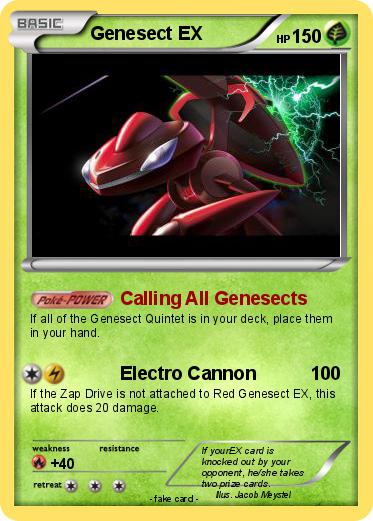 Pokémon Genesect EX 51 51 - Calling All Genesects - My Pokemon Card