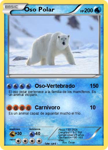 Pokémon Oso Polar 9 9 - Oso-Vertebrado - Mi carta pokémon