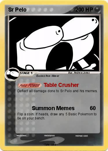 Pokémon Sr Pelo 4 4 - Table Crusher - My Pokemon Card