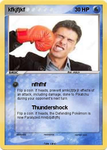 Pokémon kfkjfjkf - nfhfhf - My Pokemon Card