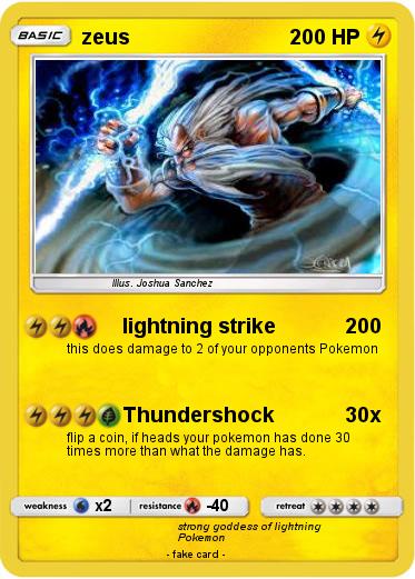 Pokémon zeus 1695 1695 - lightning strike - My Pokemon Card