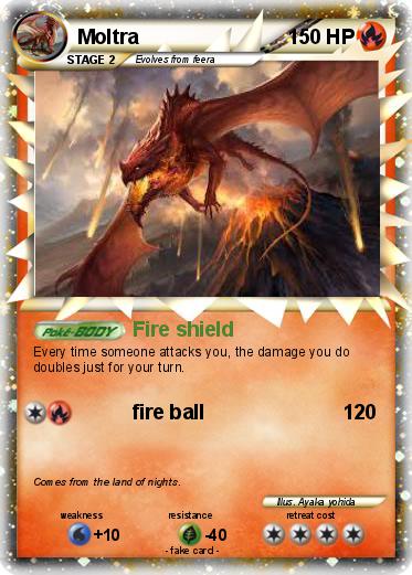 Pokémon Moltra - Fire shield - My Pokemon Card