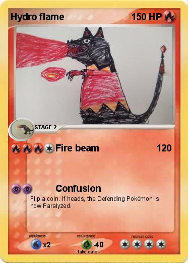 Pokémon Hydro flame - Fire beam - My Pokemon Card