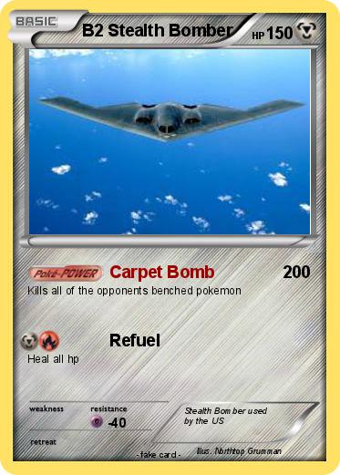 Pokémon B2 Stealth Bomber 1 1 - Carpet Bomb - My Pokemon Card