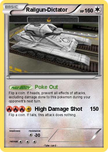 Pokémon Railgun Dictator - Poke Out - My Pokemon Card