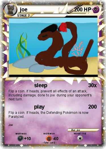 Pokémon joe 678 678 - sleep - My Pokemon Card
