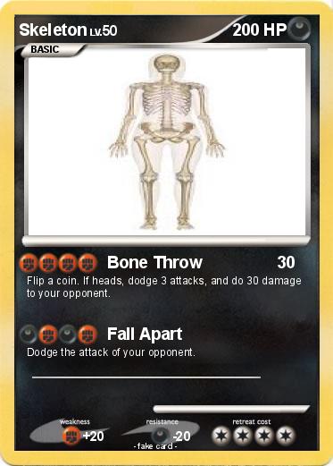 Pokémon Skeleton 748 748 - Bone Throw - My Pokemon Card