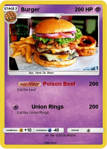 Pokémon Burger 377 377 - Poison Beef - My Pokemon Card