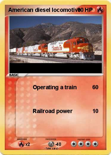 Pokémon American diesel locomotive 2 2 - Operating a train - My Pokemon ...