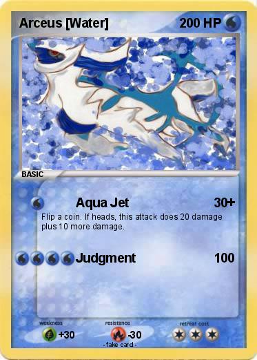 Pokémon Arceus Water 15 15 - Aqua Jet - My Pokemon Card