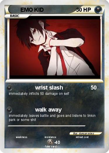 Pokémon EMO KID 31 31 - wrist slash - My Pokemon Card