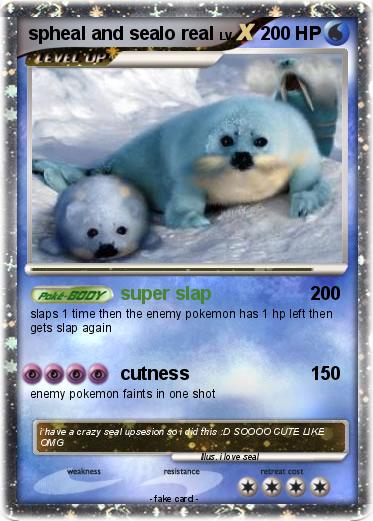 Pokémon spheal and sealo real - super slap - My Pokemon Card