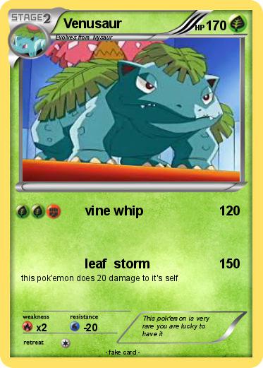 Pokémon Venusaur 683 683 - vine whip - My Pokemon Card