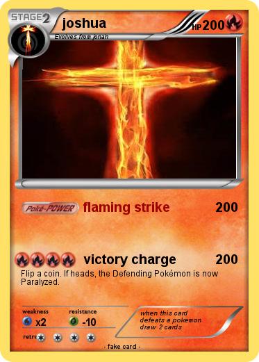 Pokémon joshua 485 485 - flaming strike - My Pokemon Card