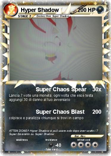 Pokémon Hyper Shadow 2 2 - Super Chaos Spear - My Pokemon Card