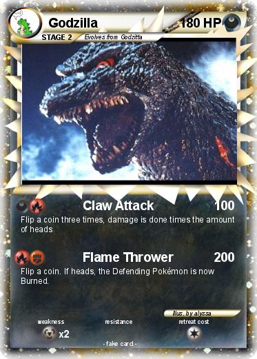 Pokémon Godzilla 1006 1006 - Claw Attack - My Pokemon Card