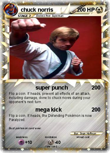 Pokémon chuck norris 3406 3406 - super punch - My Pokemon Card